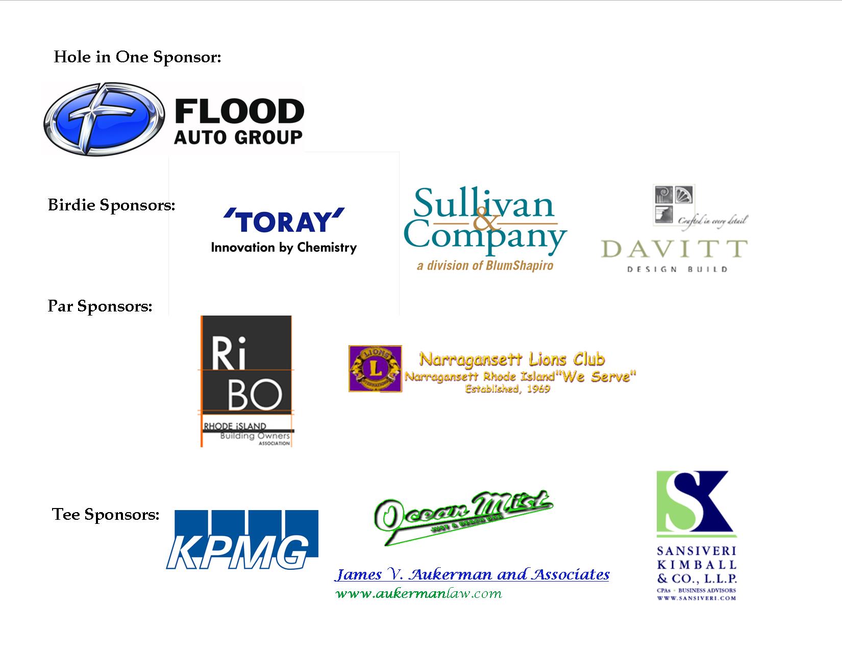 Golf Sponsor Logos